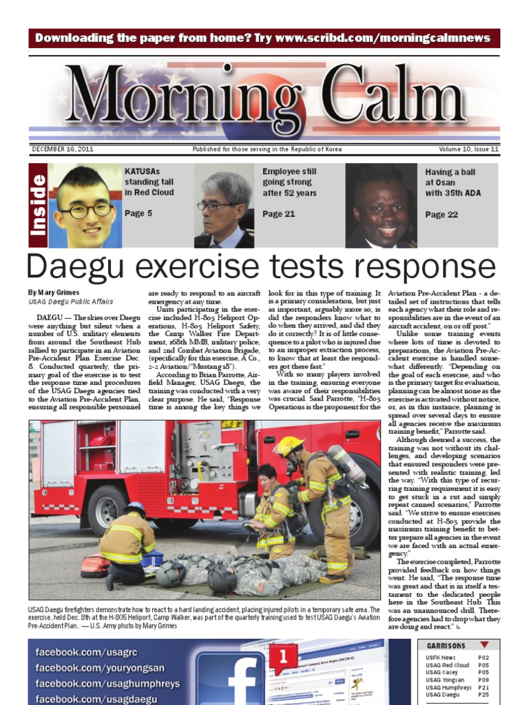 Morning Calm Weekly Newspaper - 16 December 2011 | PDF | Cheque | South ...