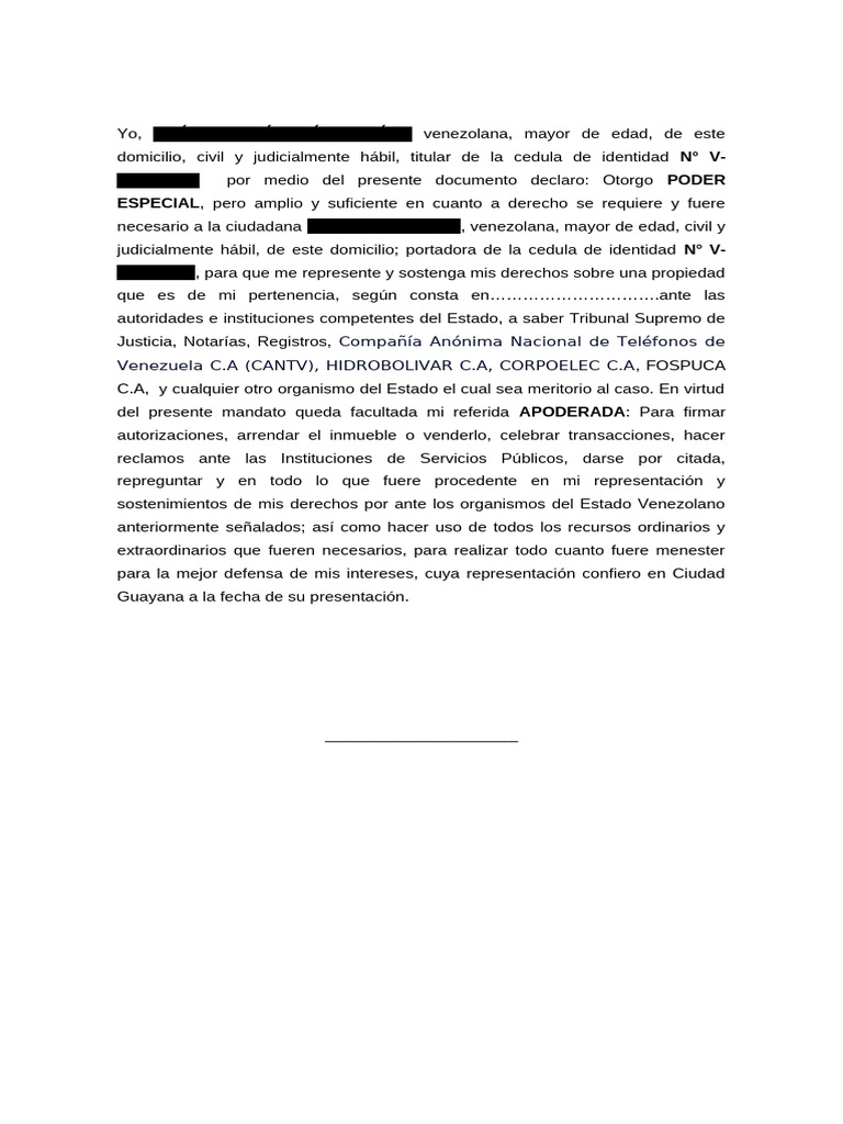 PODER ESPECIAL | PDF