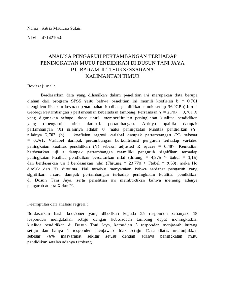 Tugas Review Jurnal | PDF