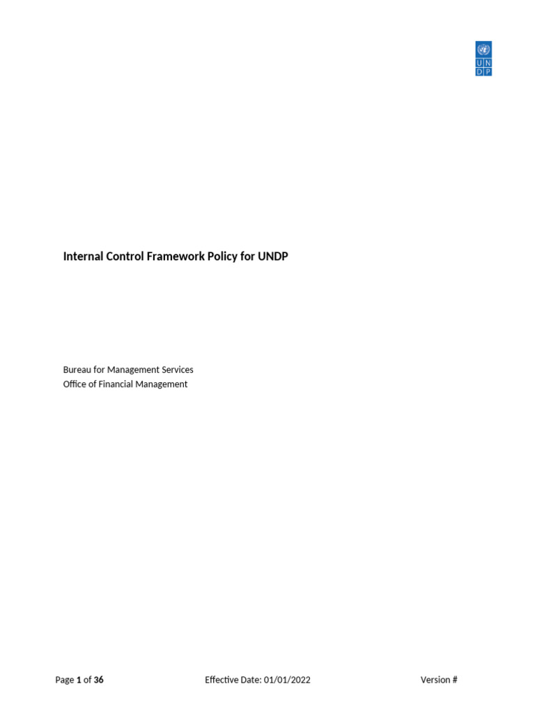 AC - Accountability - Internal Control Framework | PDF | Internal Control | Internal Audit