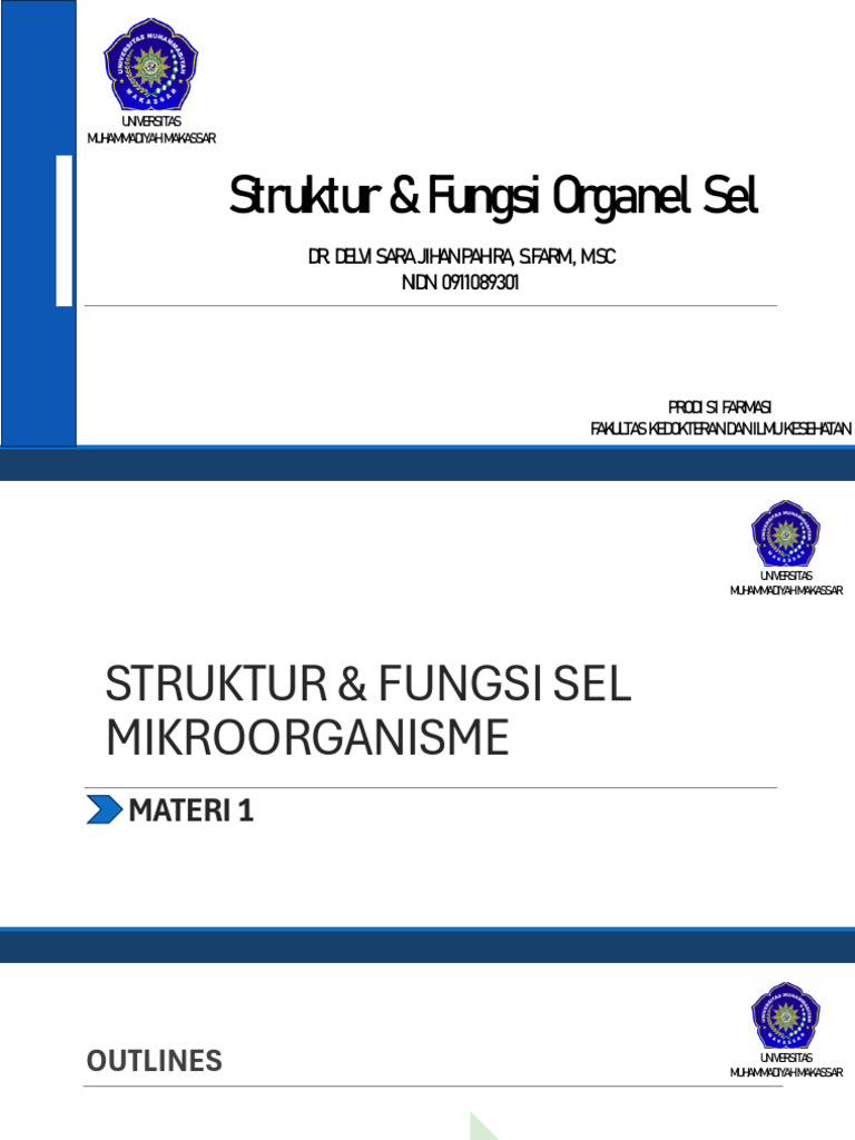 Biosel PT.2&3 Struktur Sel Dan Fungsinya, Prokariotik Dan Eukariotik ...