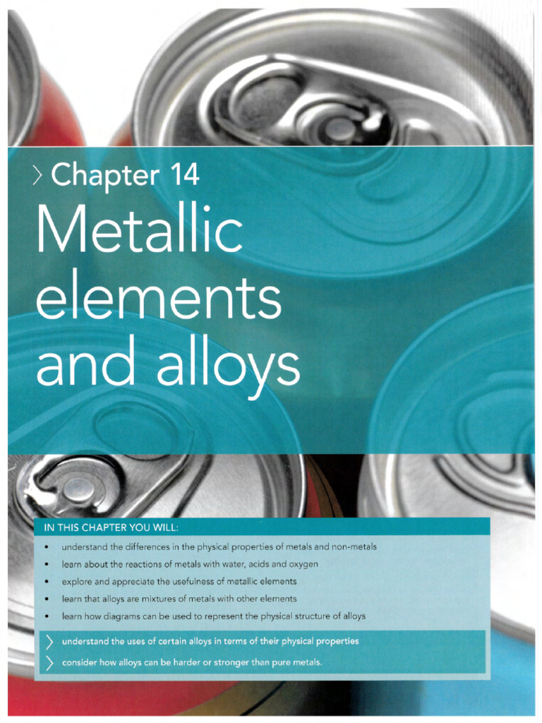 Metallic Elements And Alloys Pdf