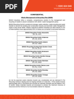 Site Waste Management Plan Template | PDF | Waste Management | Recycling