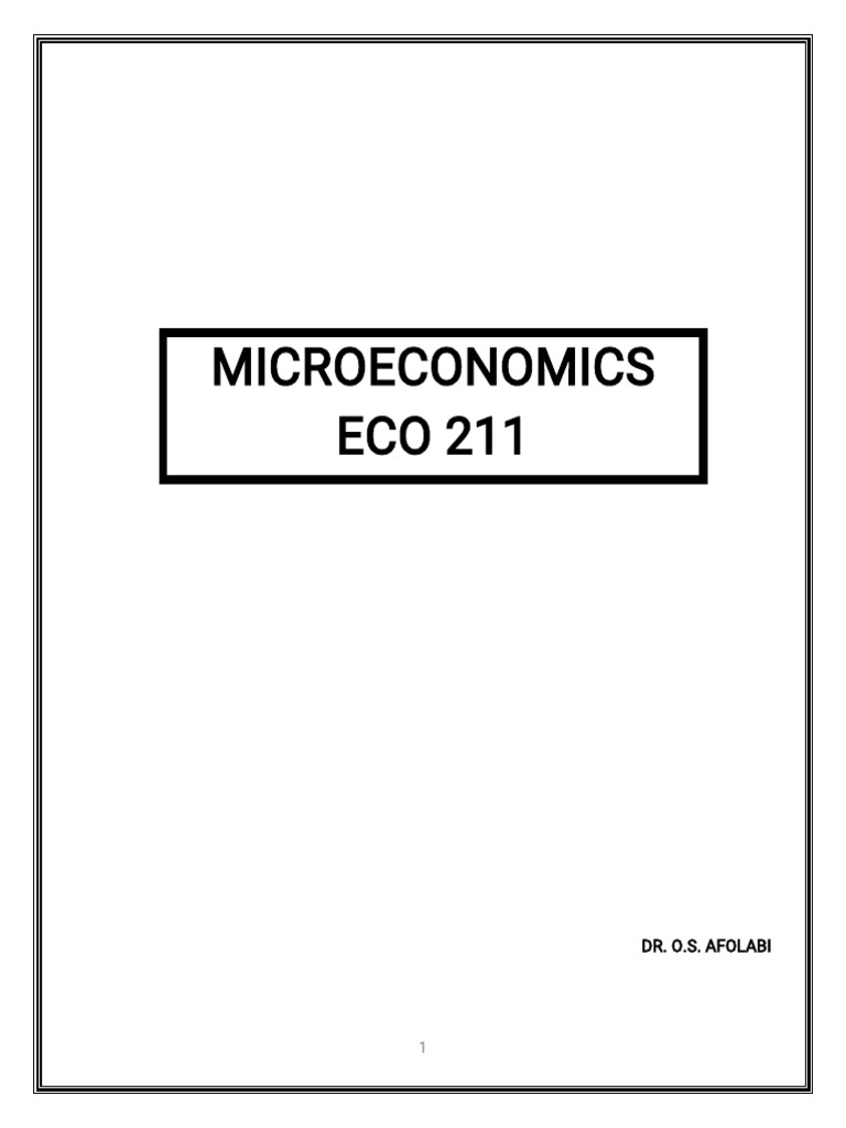 ECO 211 | PDF