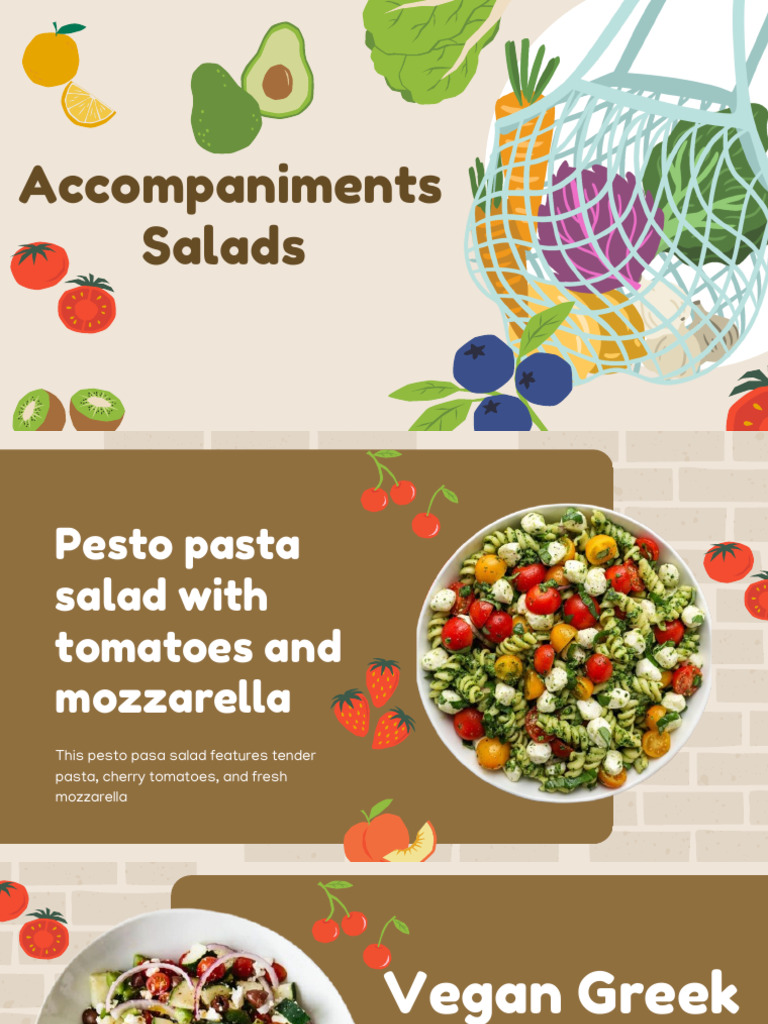 Accompaniments Salads | PDF | Cooking, Food & Wine