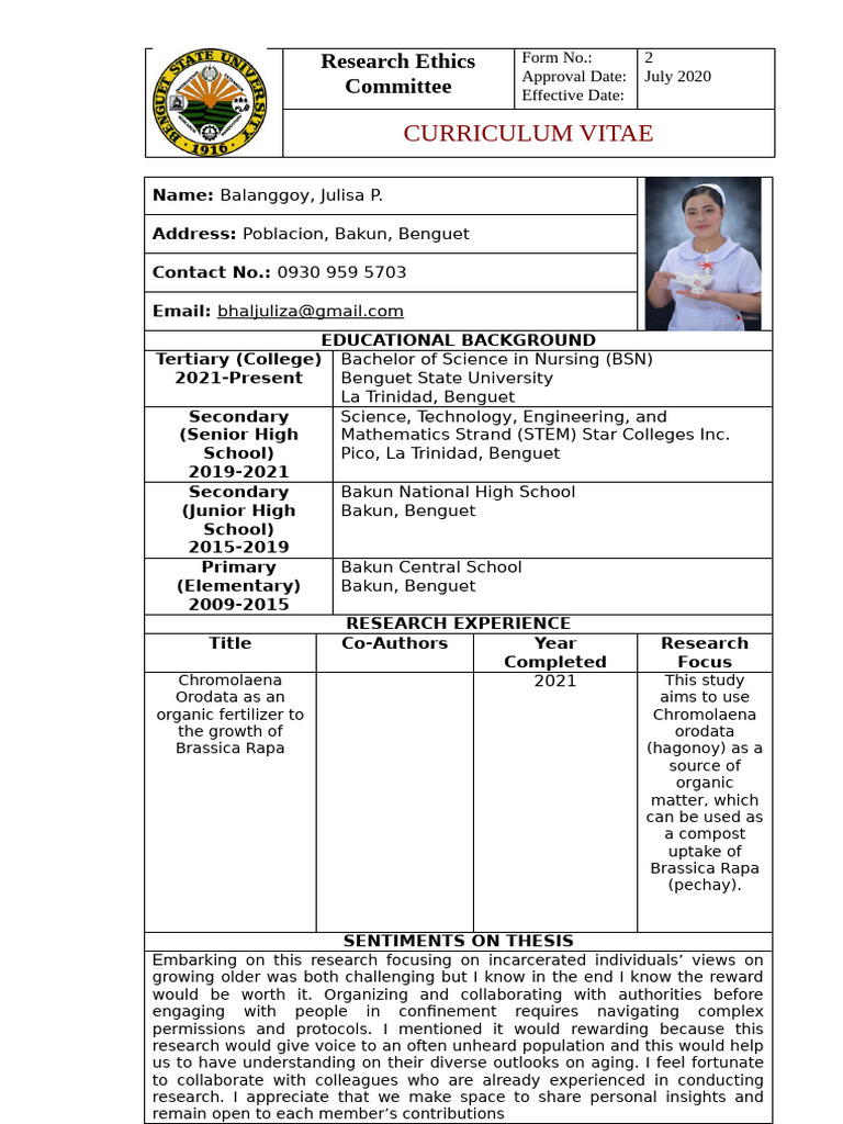 Research Ethics Committee1 | PDF | Science