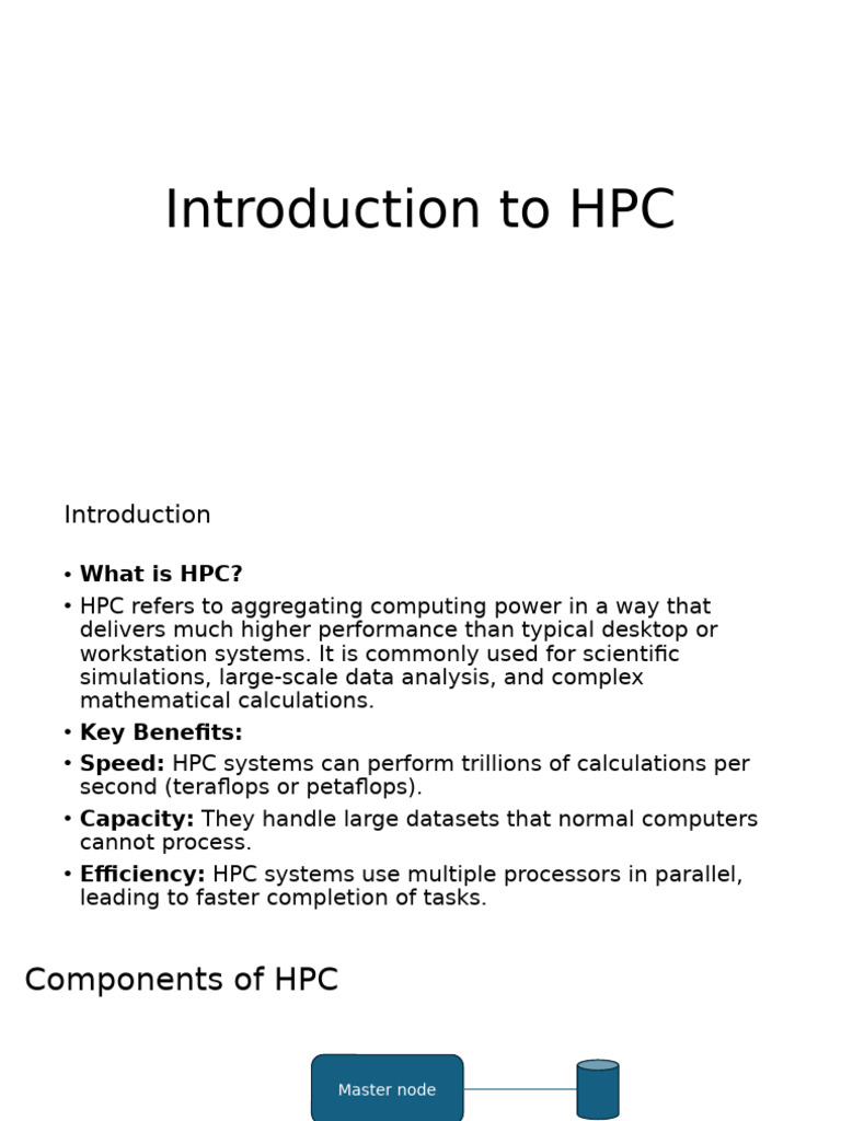 HPC Intro Ad OS | PDF | Supercomputer | Graphics Processing Unit