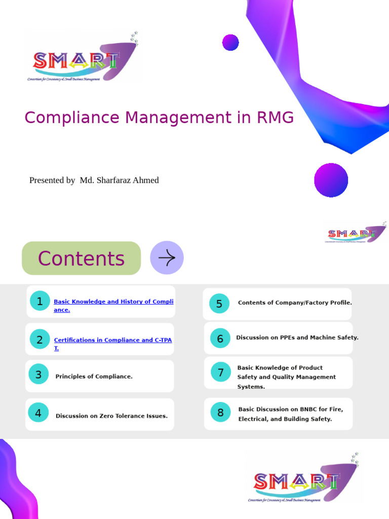 Draft Compliance Slides | PDF | Business | Clothing