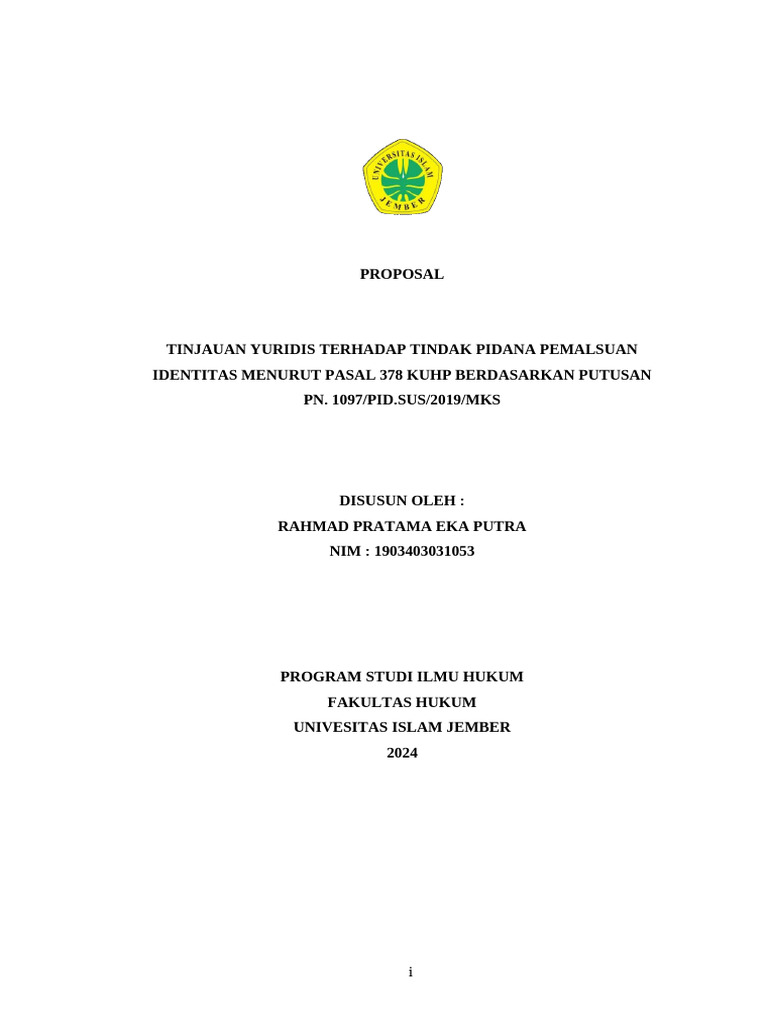 Contoh Proposal | PDF