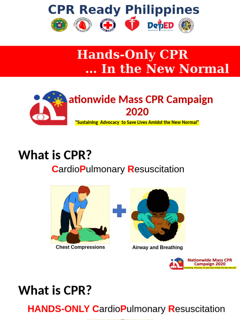HandsOnlyCPR2020 in The New Normal | PDF | Cardiopulmonary Resuscitation | Cardiac Arrest