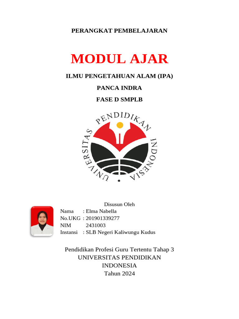 Modul IPA: Panca Indra untuk SMPLB | PDF | Sains & Matematika