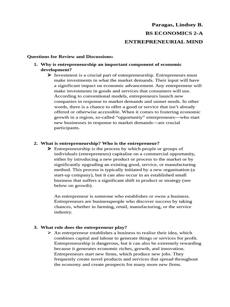 ENTREP MIND | PDF | Entrepreneurship | Innovation