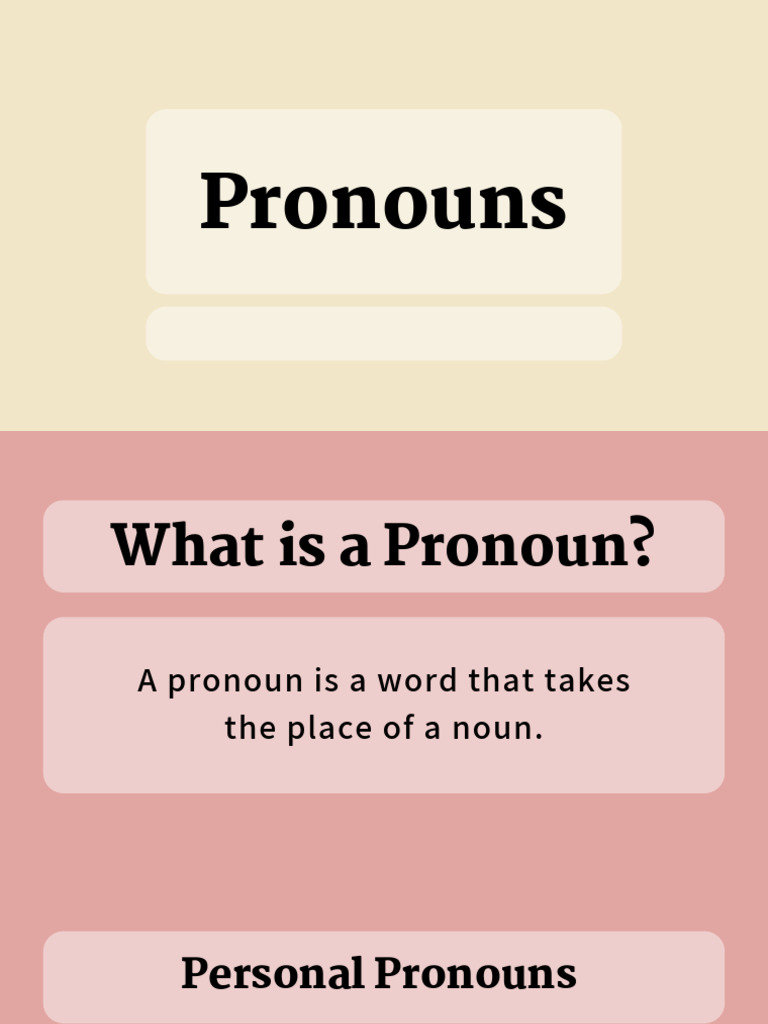 Pronouns | PDF | Pronoun | Grammatical Number