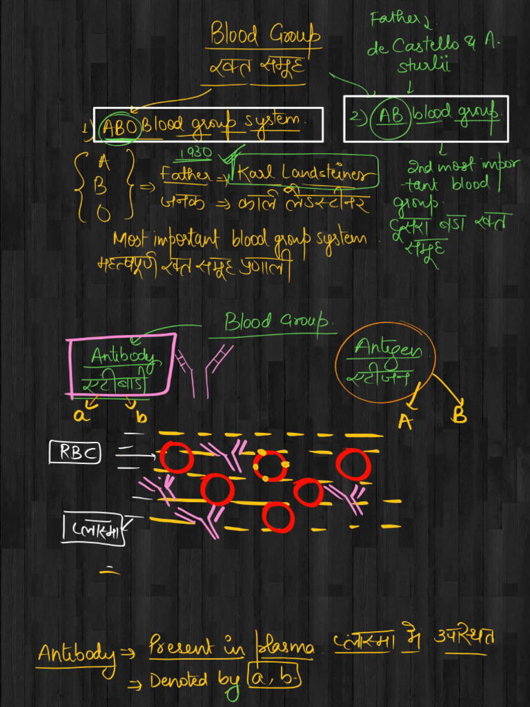 060) (Biology) (Blood) Blood Group (Class Notes) | PDF | Science ...