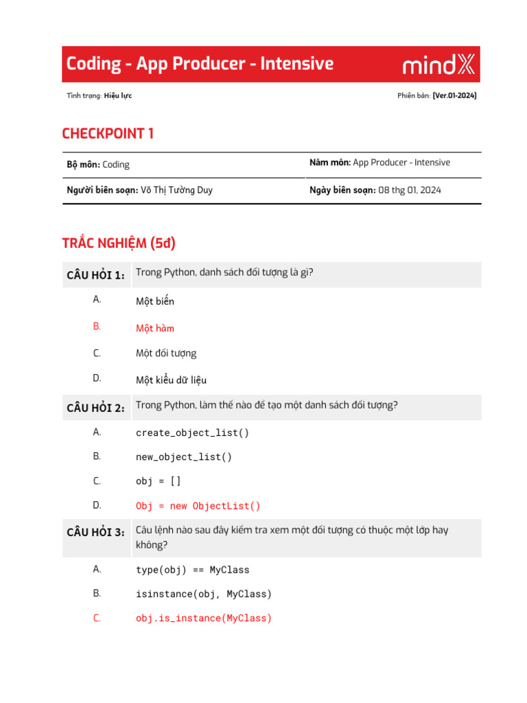 (PTI - Checkpoint) Checkpoint 1 | PDF