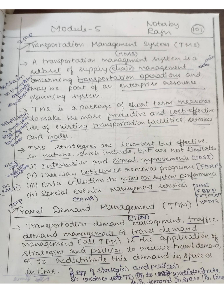 Traffic Engineering Module 5 | PDF