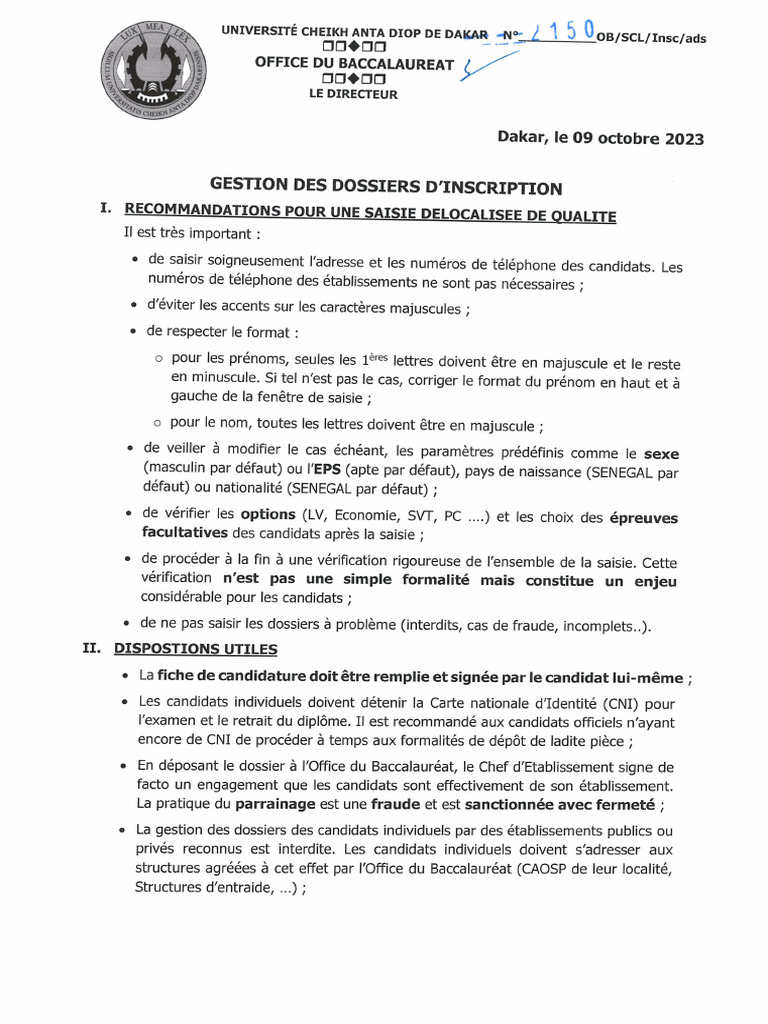 Gestion Des Dossiers | PDF