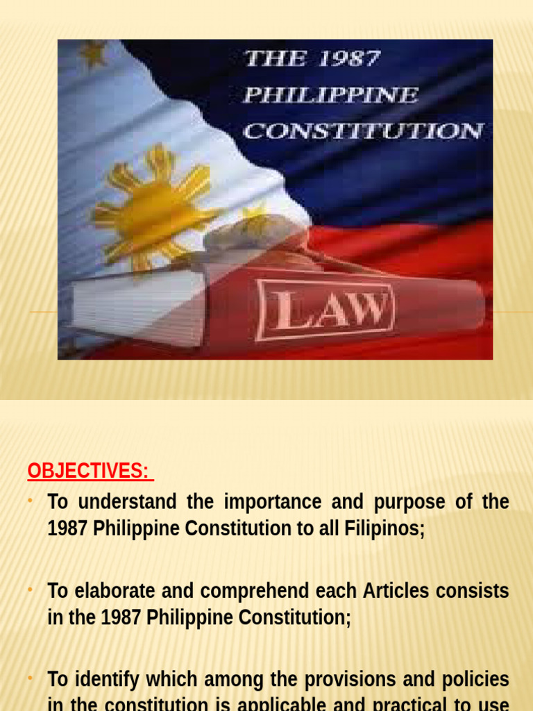 1987 Phil Consti | PDF | Constitution | Government