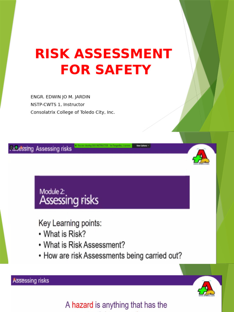 Chapter 4 Risk Assessment For Safety | PDF | Science & Mathematics | Computers