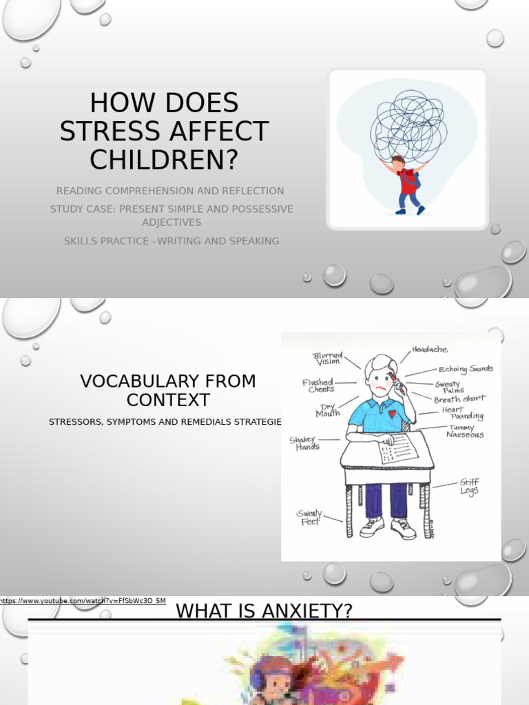 02- Case Study - Stressors- Symptoms Vocabpossessive Adjectives | PDF ...