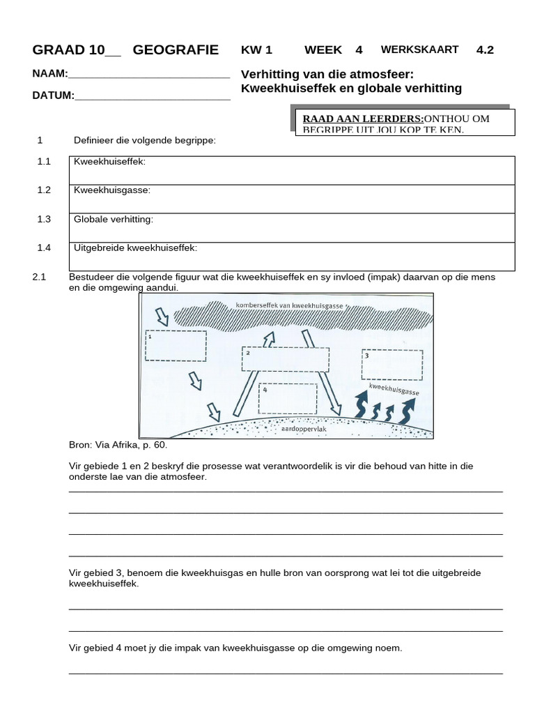 W4a WK 4.2 Kweekhuiseffek | PDF