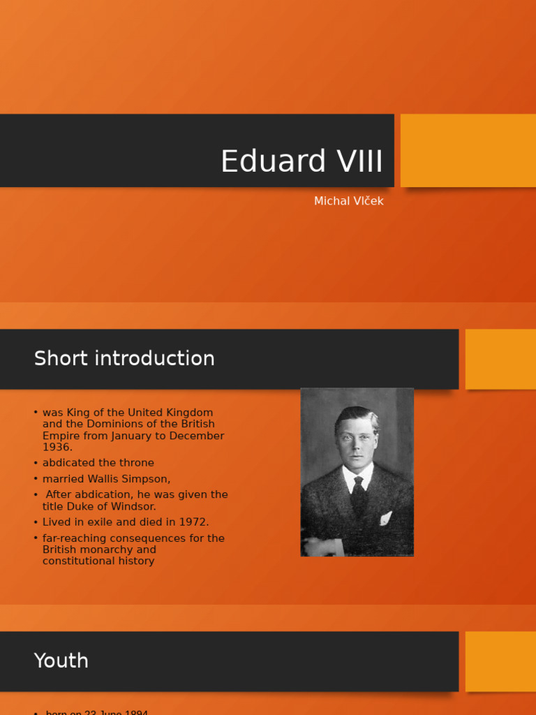 Eduard VIII | PDF | Monarchy | Royalties