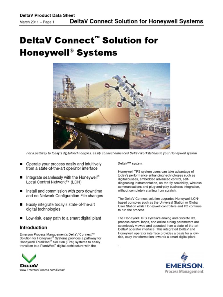 Deltav Connect Solution For Honeywell Systems | PDF | Interface ...
