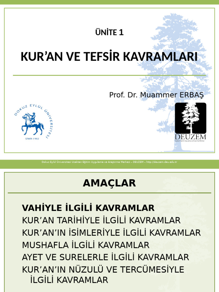 Tefsir Kavramlar-Sunum 2018-MERBAS | PDF