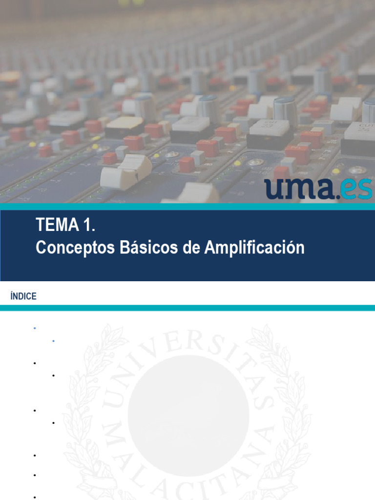 Tema1 Ampl Nuevo | PDF | Amplificador | Electrónica