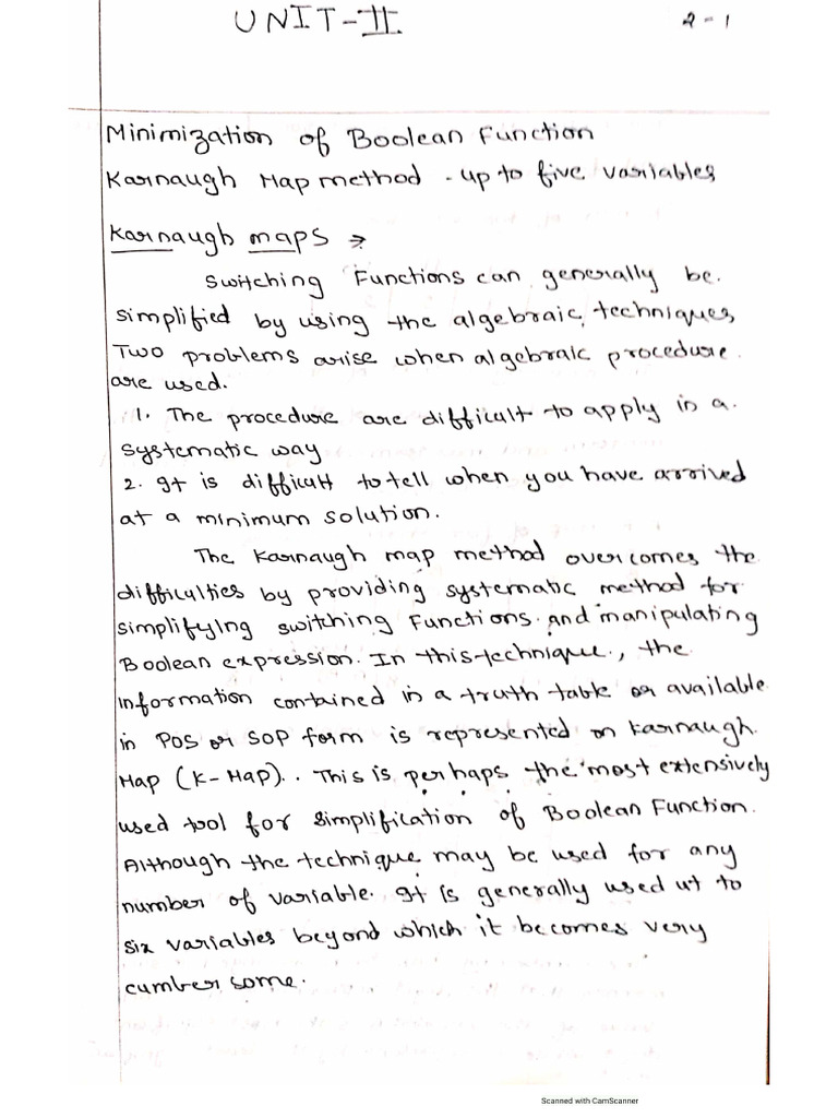Minimisation and Combinational Logic Circuit PDF | PDF