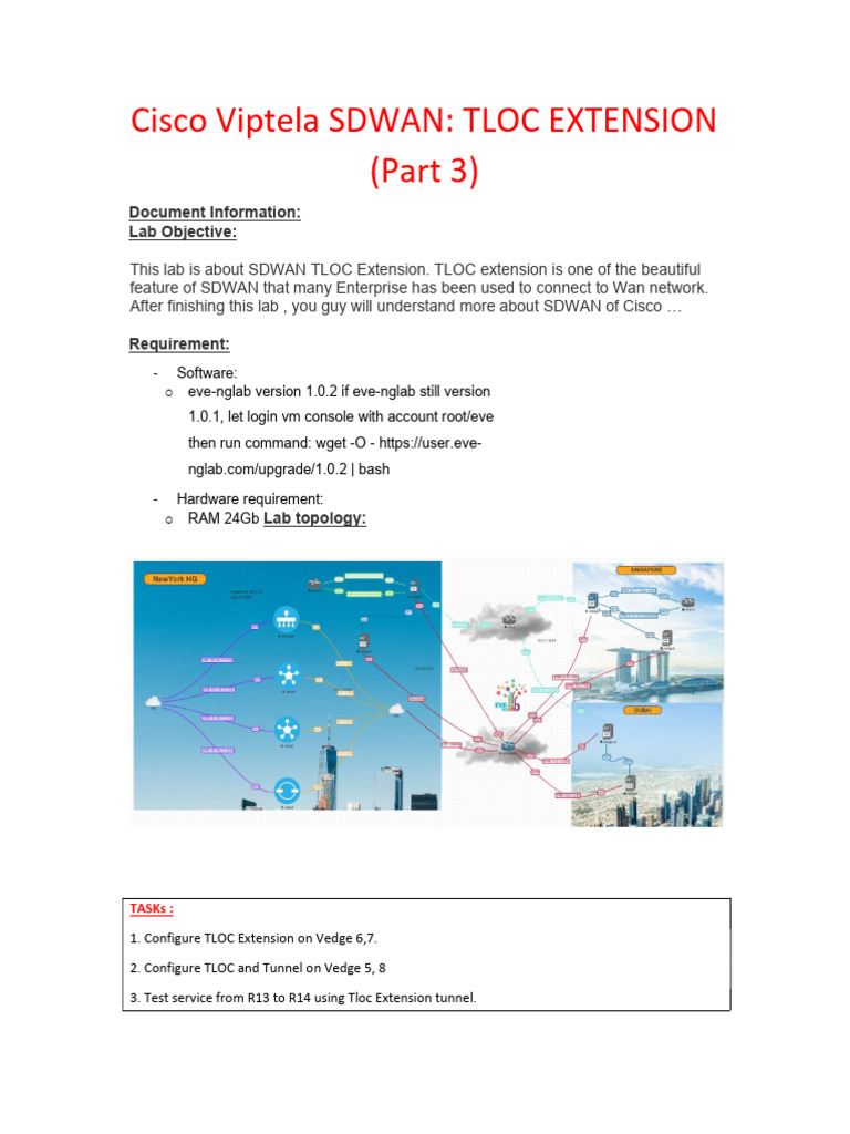 sdwan Workbook-Full Tloc Extension.pdf | PDF | Ip Address | Internet Protocols