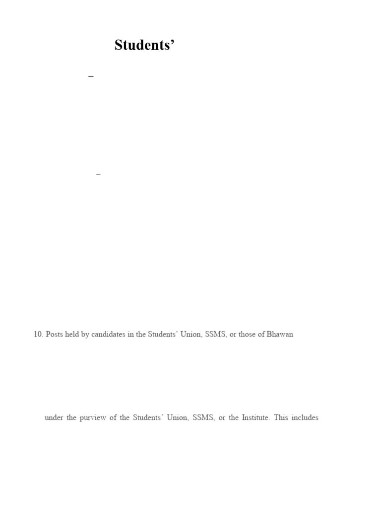 BITs Pilani Election Campaign Guidelines | PDF | Government