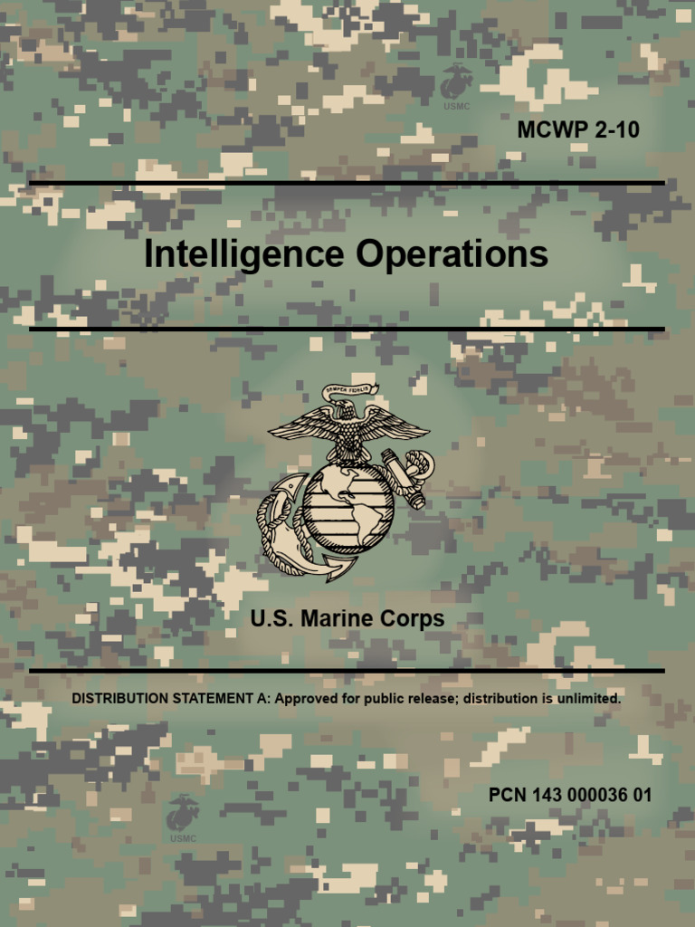 MCWP 2-10: Intelligence Operations Guide | PDF | Military Intelligence ...