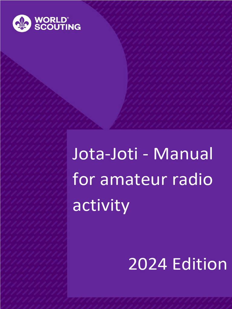 2024 - Jota-Joti - Manual For Amateur Radio Activity - en | PDF | Very High Frequency | Ultra ...