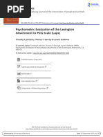 Pet Attachment and Life Impact Scale | PDF | Pet | Behavioural Sciences