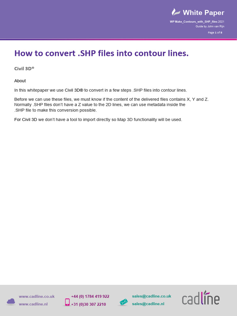 Make - Contours - With - SHP - Files - Docx v2 | PDF | Software ...
