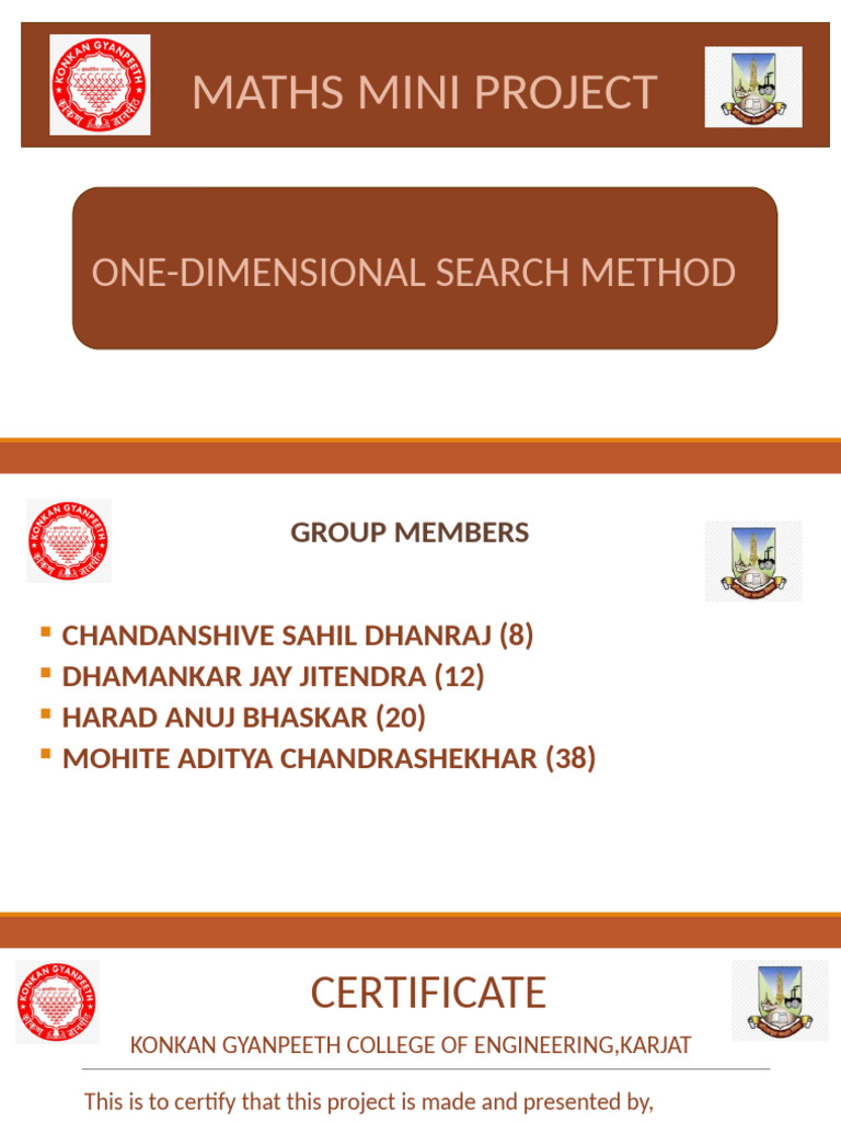 One-Dimensional Search Methods in Optimization | PDF | Mathematical ...