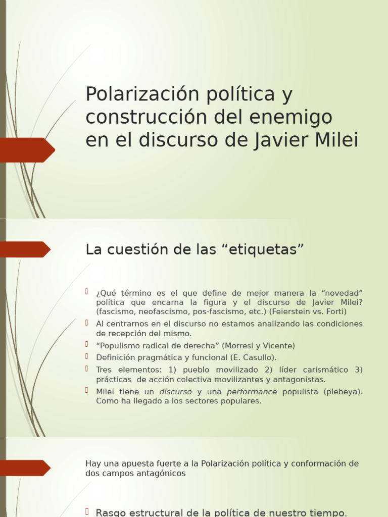 Polarización Política y Construcción Del Enemigo en El | PDF ...
