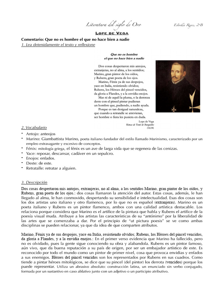Lope de Vega | PDF | Poesía | Pinturas