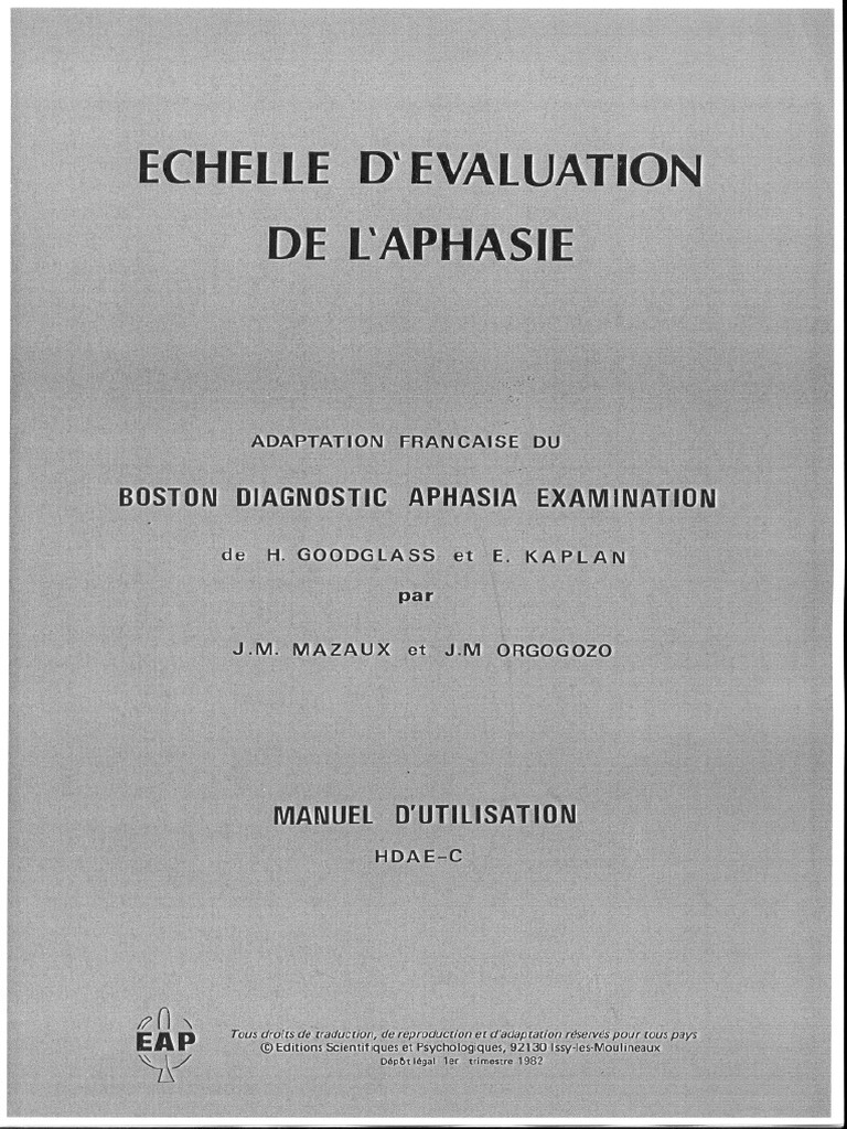 BDAE Manuel D'utilisation | PDF