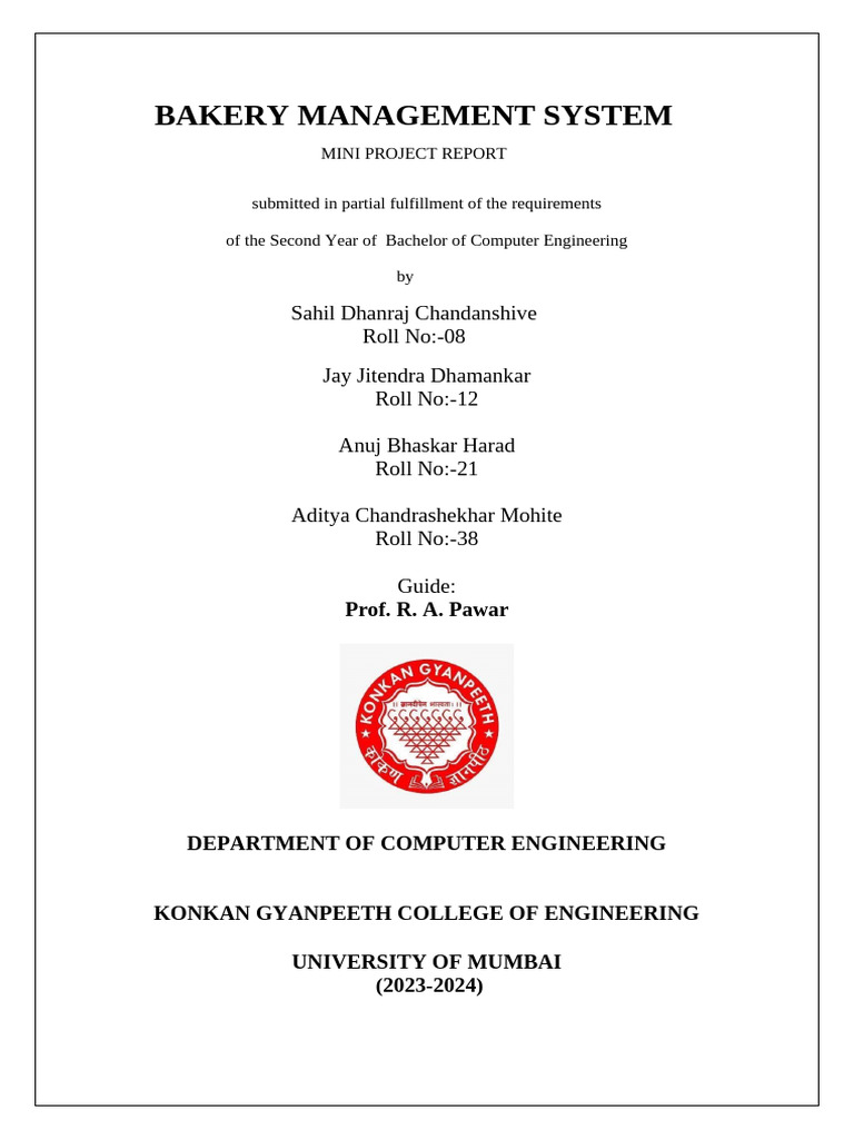 Bakery Management System Software | PDF | Databases | Usability