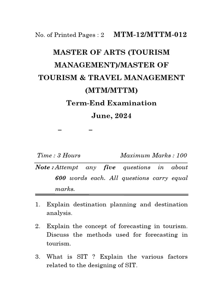 MTM 12 MTTM 012 | PDF
