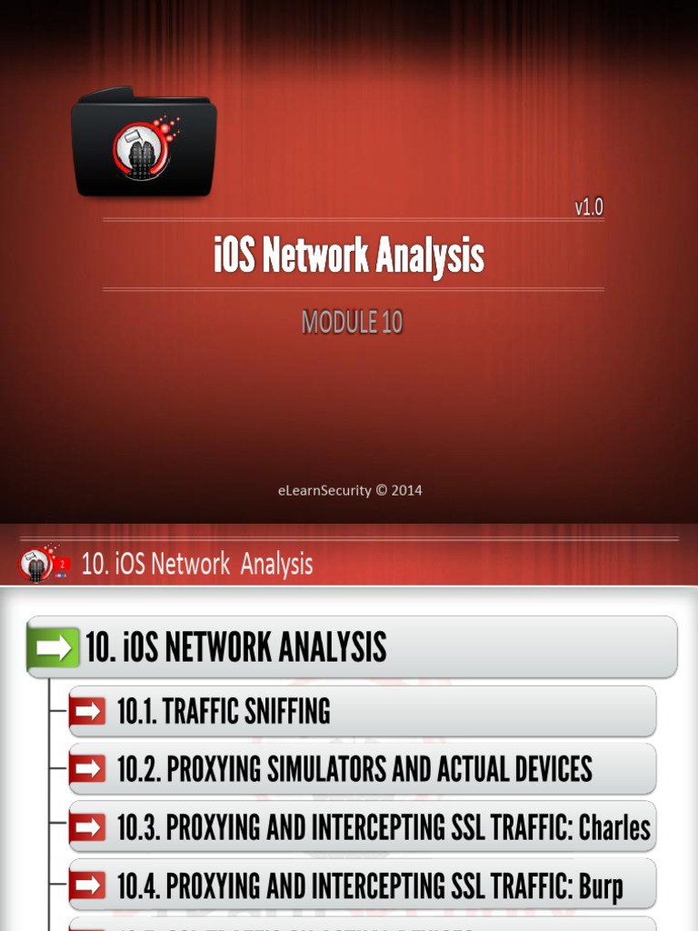 iOS Network Analysis | PDF | Proxy Server | Public Key Certificate