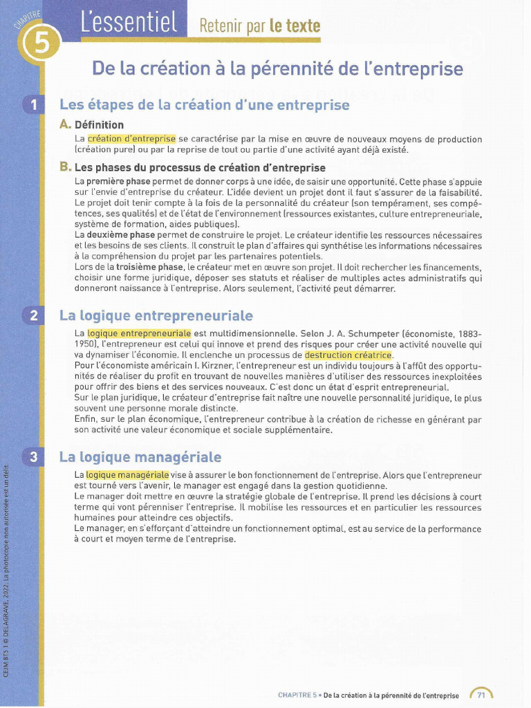 Theme 1 Chapitre 5 Synthese | PDF