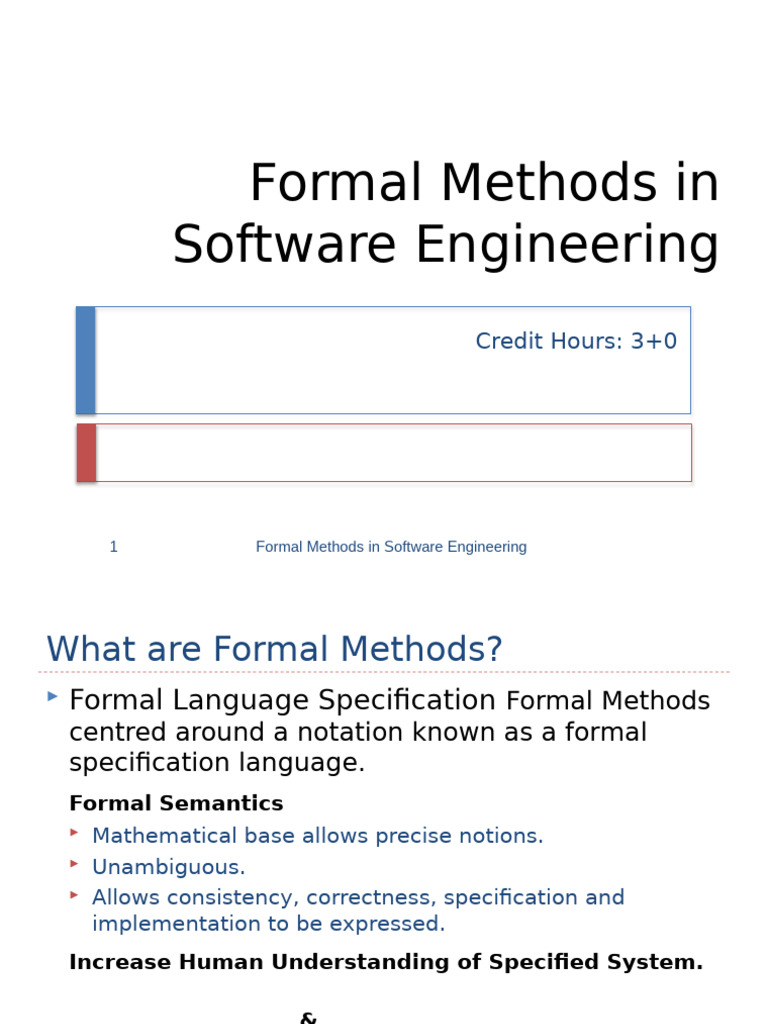 Lecture 2 FM | PDF | Formal Methods | Formal Verification