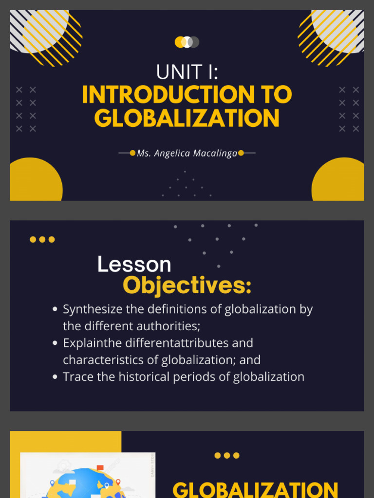 UNIT I Introduction To Globalization | PDF