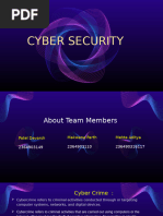 Cyber Crime Detailed Presentation - Copy | PDF | Cybercrime | Security