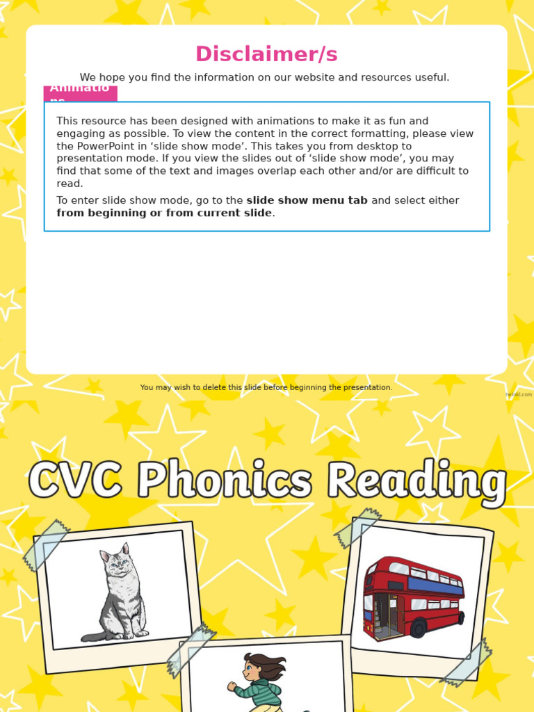 ESL CVC Phonics Reading Game | PDF