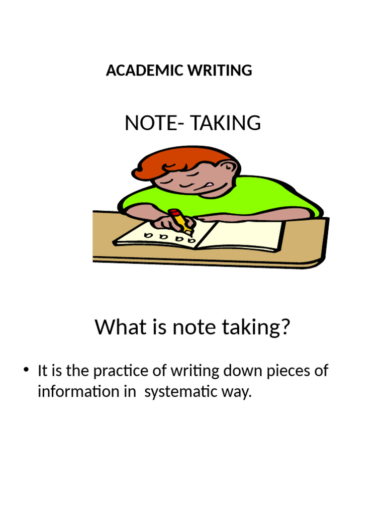 Note Taking- Lecture Notes | PDF | Writing | Human Communication Note Taking- Lecture Notes | PDF | Writing | Human Communication