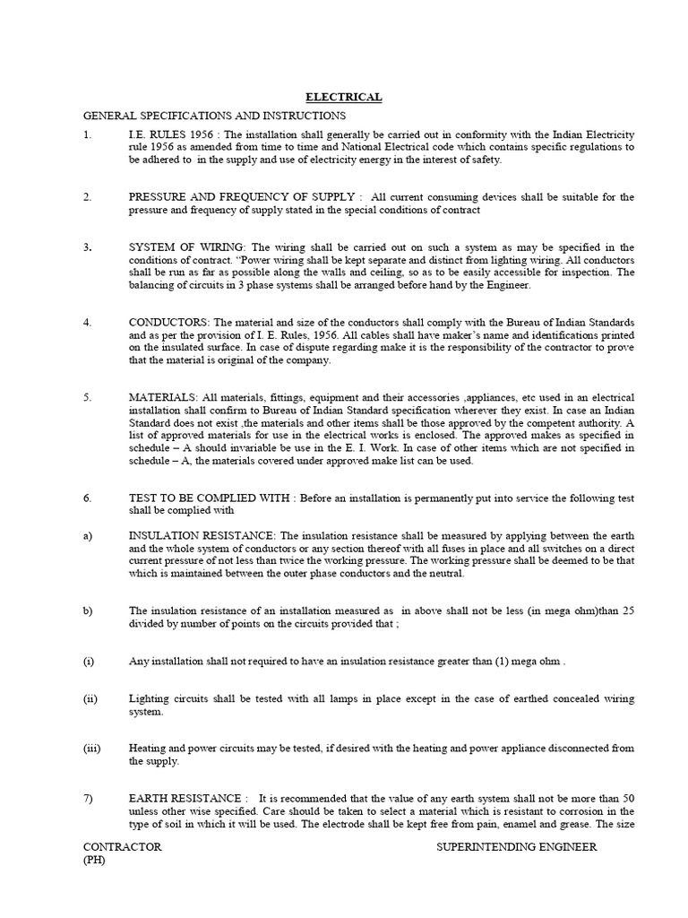 IE Rules | PDF | Electrical Wiring | Insulator (Electricity)
